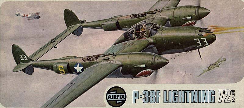 Lockheed P-38E Lightning - Vintage Airfix